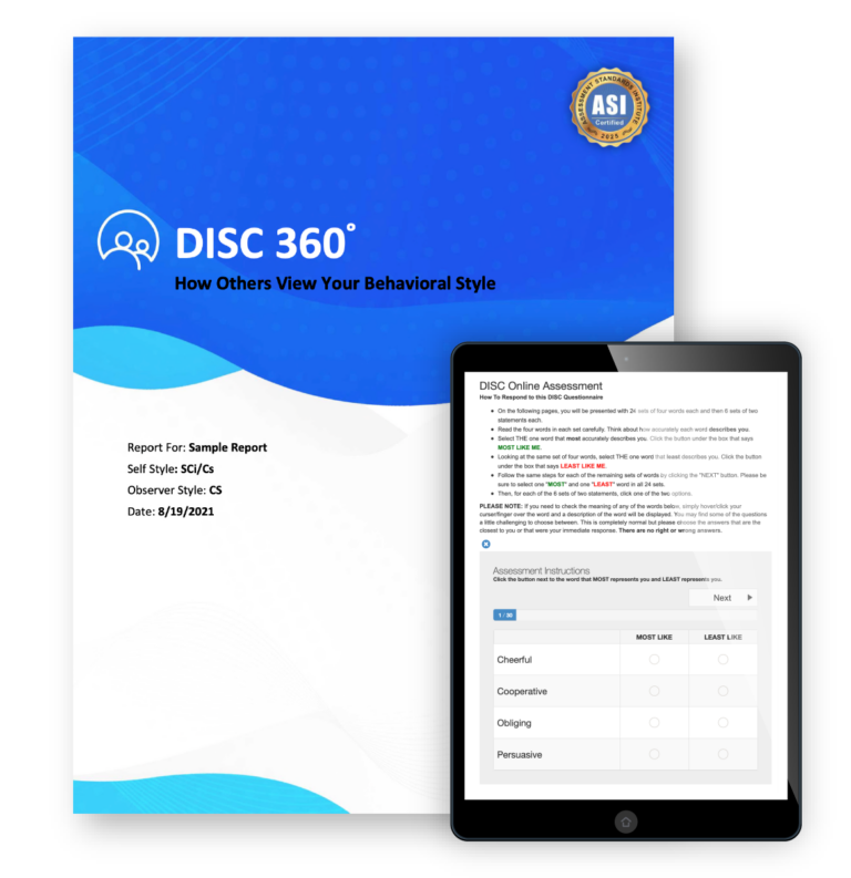 Download and Review DISC Personality Test Sample Reports
