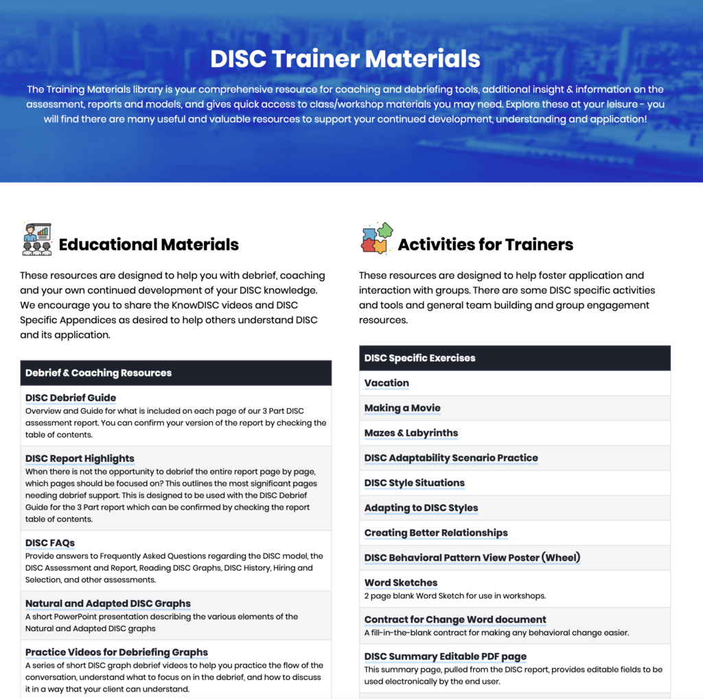 DISC Certification - Register for $1,995
