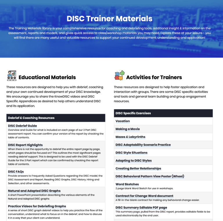 DISC Certification - Register for $1,695